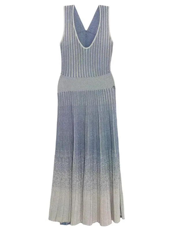 SAIID KOBEISY Degrade Knitted Dress - Blue