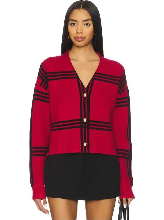 Tularosa Bellair Cardigan - Red Multi