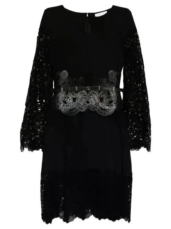 SAIID KOBEISY Lace-detail Dress - Black