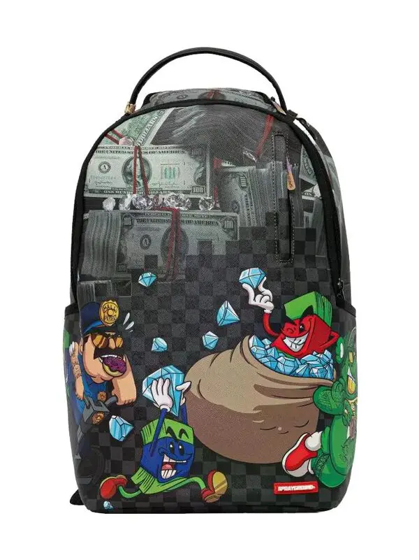 SPRAYGROUND Money-print Backpack - Black