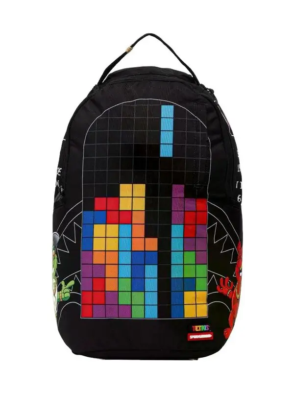 SPRAYGROUND Tetris Print Backpack - Black