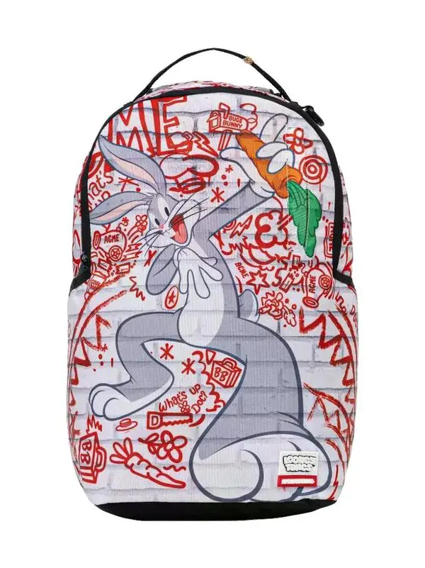 SPRAYGROUND Looney Tunes Graffiti-print Backpack - White