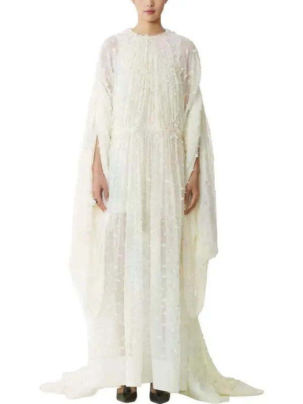 LANVIN Pleated Maxi Dress - White