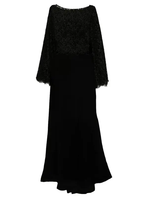 SAIID KOBEISY Guipure Dress - Black