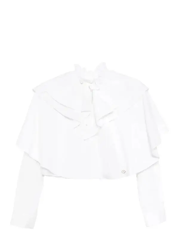 SAIID KOBEISY Poplin Top - White