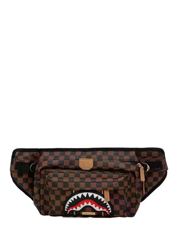 SPRAYGROUND Checked-pattern Belt Bag - Brown