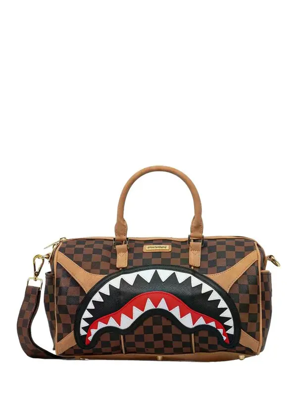 SPRAYGROUND Checked-pattern Luggage Bag - Brown