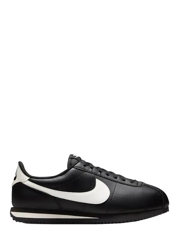 Nike Cortez Leather Sneakers - Black/pale Ivory