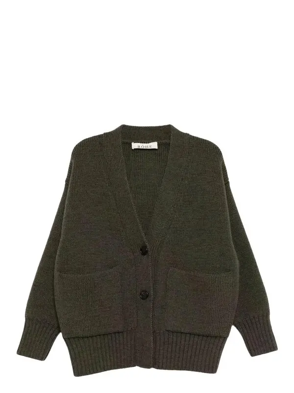RÓHE Wool Cardigan - Green