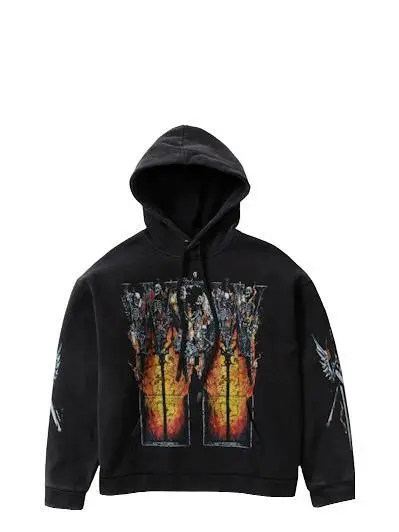 WHO DECIDES WAR BY EV BRAVADO Ember Chapel Hooded Pullover - Black