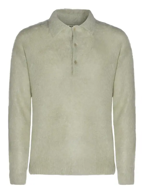 Auralee Mohair Knitwear - Light Khaki