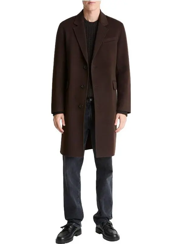 Vince Wool-cashmere Single-breasted Topcoat - Denim