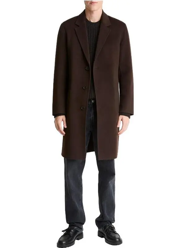 Vince Wool-cashmere Single-breasted Topcoat - Natural