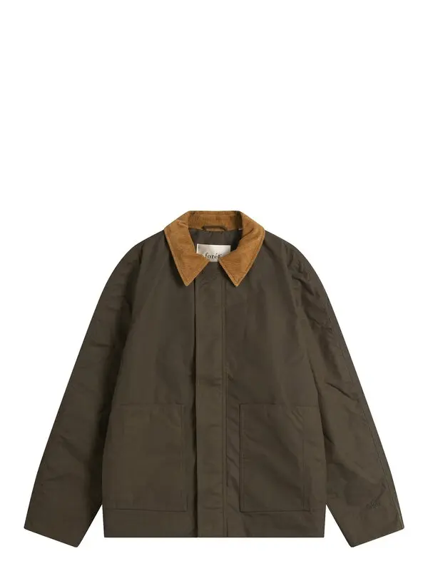 FORET Aspen Oilskin Jacket - Army