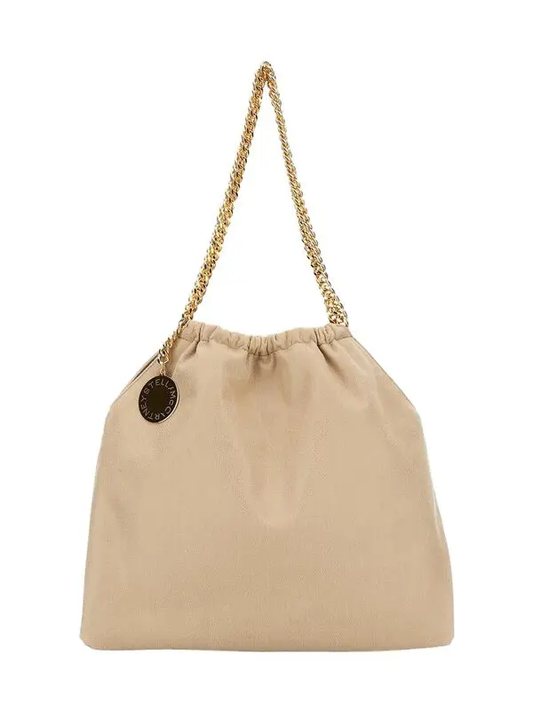 Stella McCartney Falabella Drawstring Shoulder Bag - Beige