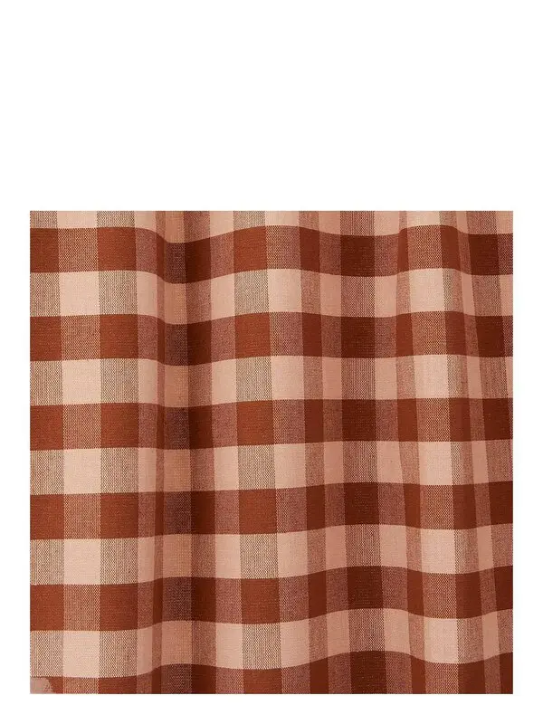 HAWKINS NEW YORK Cotton Shower Curtain - Blush & Terracotta