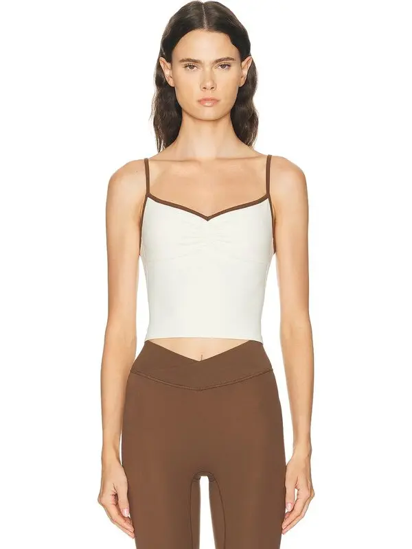 437 The Ballet Tank Top - Cream & Teddy