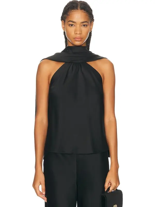 Simkhai Scarlett Cape Top - Black