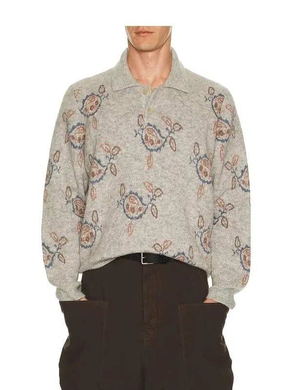 CORRIDOR Maya Sweater Polo - Grey