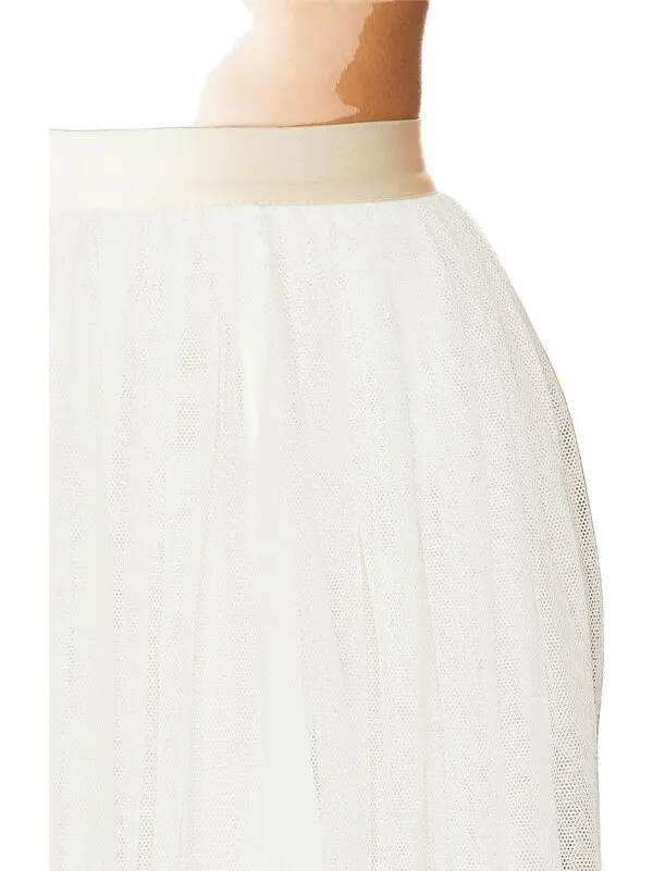 BODE Tulle Tea Skirt - White