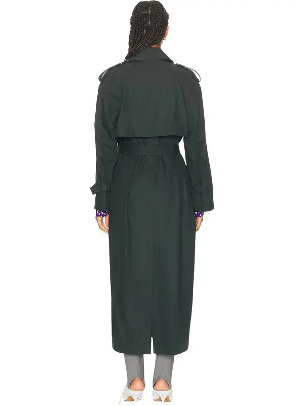 Dries Van Noten Ristos Coat - Dark Green
