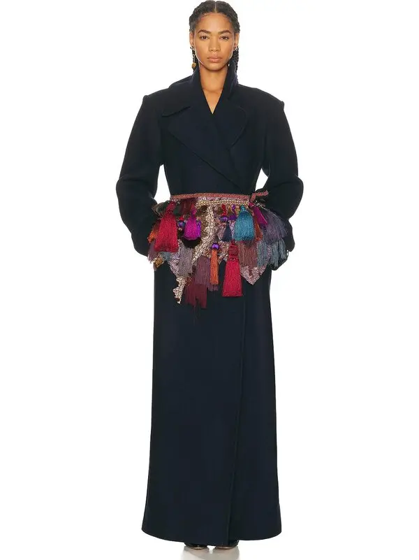 Dries Van Noten Rafaella Coat - Navy