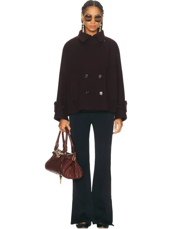 Chloé Gabardine Jacket - Deep Purple