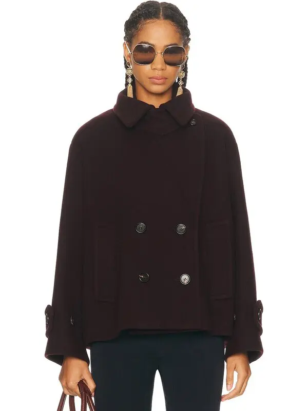 Chloé Gabardine Jacket - Deep Purple