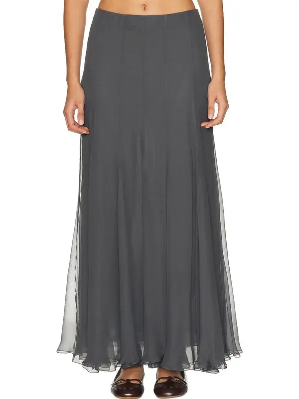 Chloé Sheer Maxi Skirt - Pearly Black