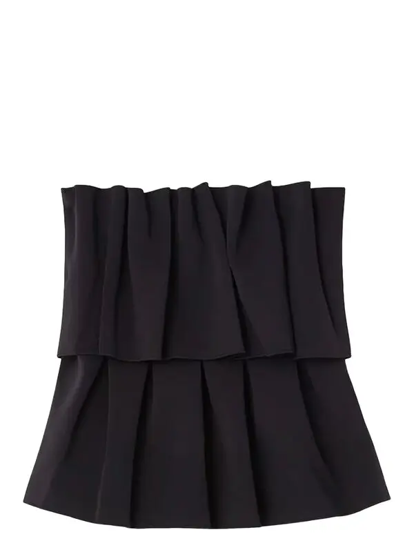 HOUSE OF DAGMAR Sculpted Tube Top - Black