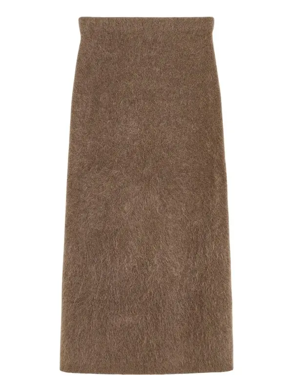 BY MALENE BIRGER Estille Midi Skirt - Chocolate Chip