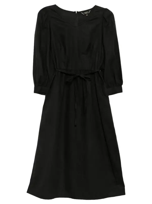TO B. BY AGNÈS B. V-neck Midi Dress - Black