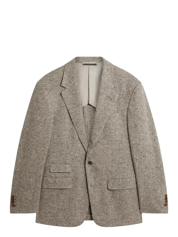 Dunhill Wool Donegal Tweed Bourdon Blazer - Grey