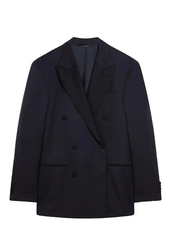 Dunhill Wool-cashmere Evening Suit Jacket - Navy