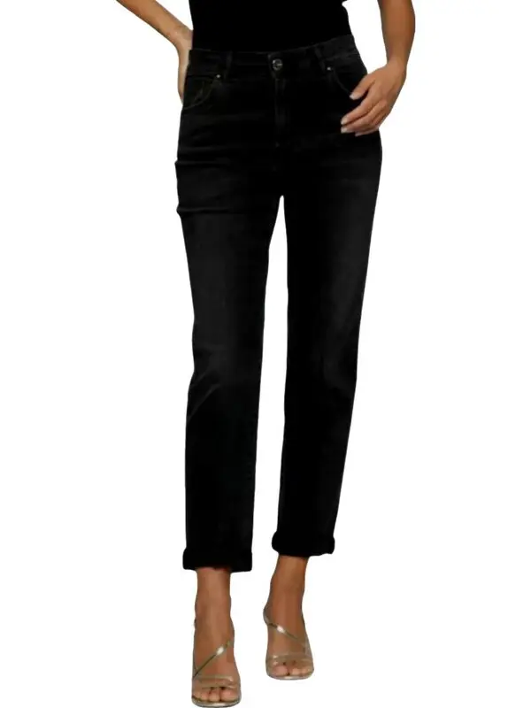 KOCCA Grant Cropped Jeans - Black