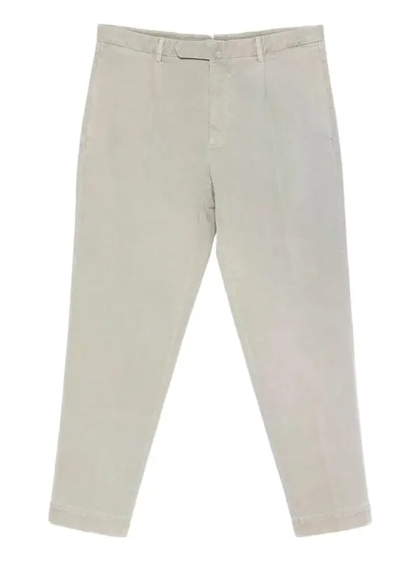DELL'OGLIO Pleated Trousers - Neutrals