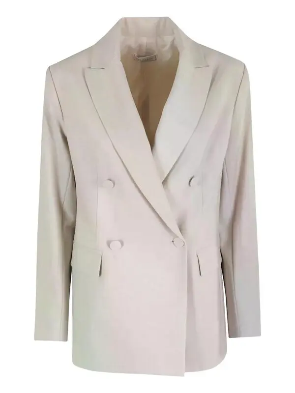 Antonelli Firenze Fiesta Button-up Blazer - Neutrals