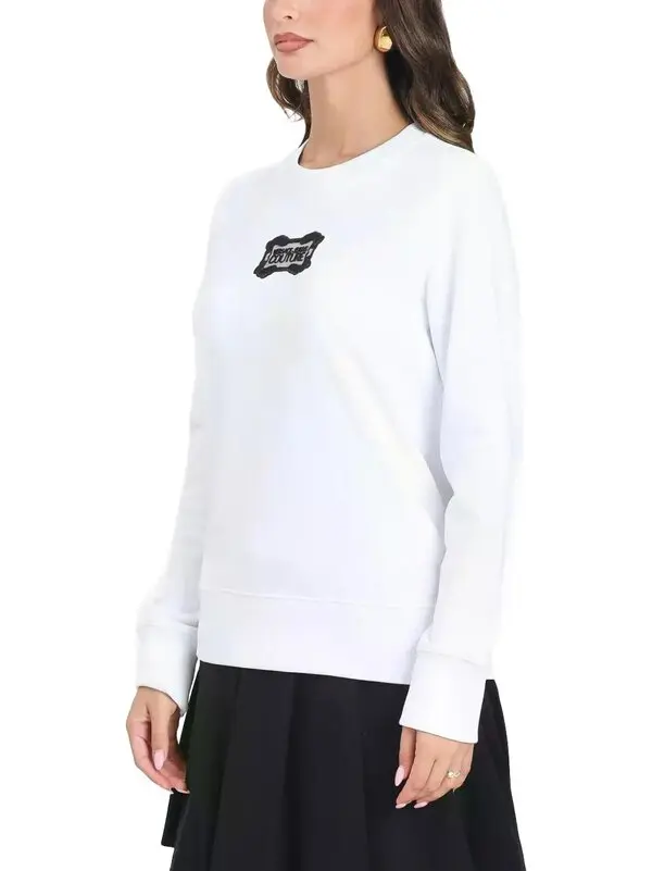 Versace Logo-patch Sweatshirt - White