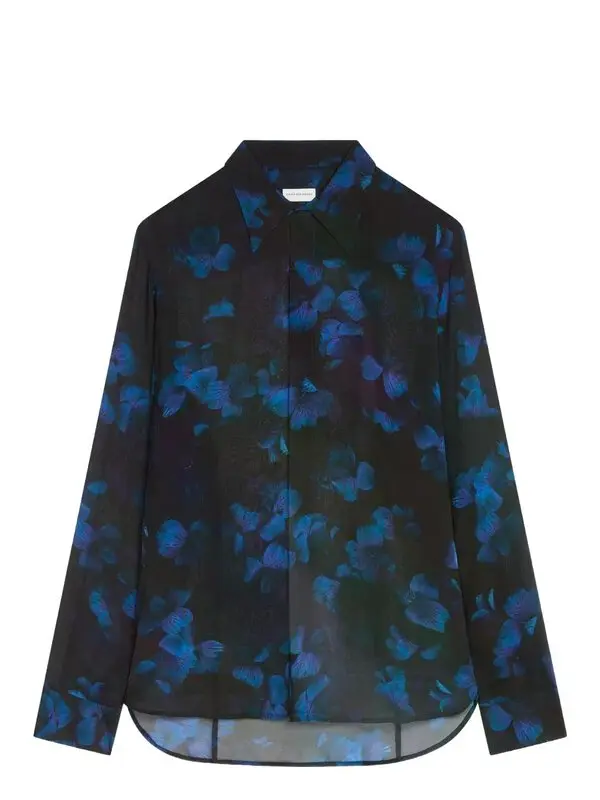Dries Van Noten Chowy Floral Shirt - Black