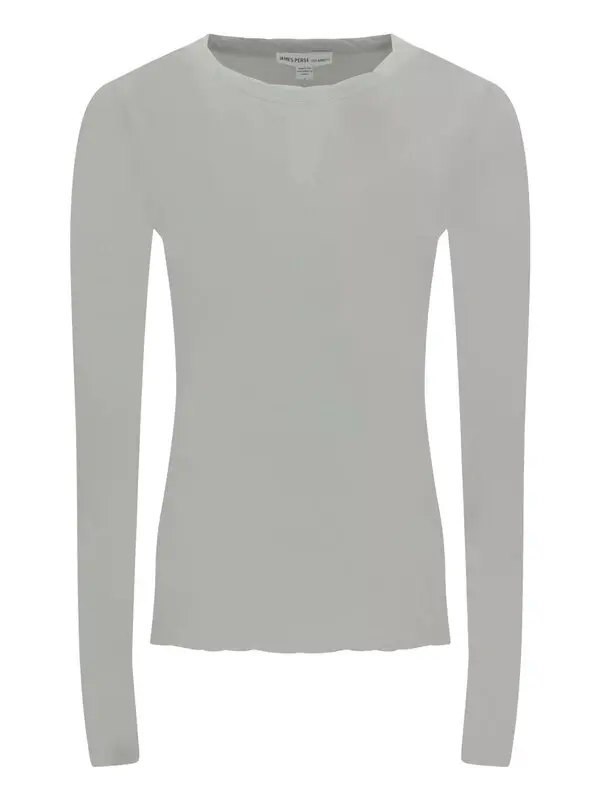 JAMES PERSE Long-sleeve Cotton T-shirt - White