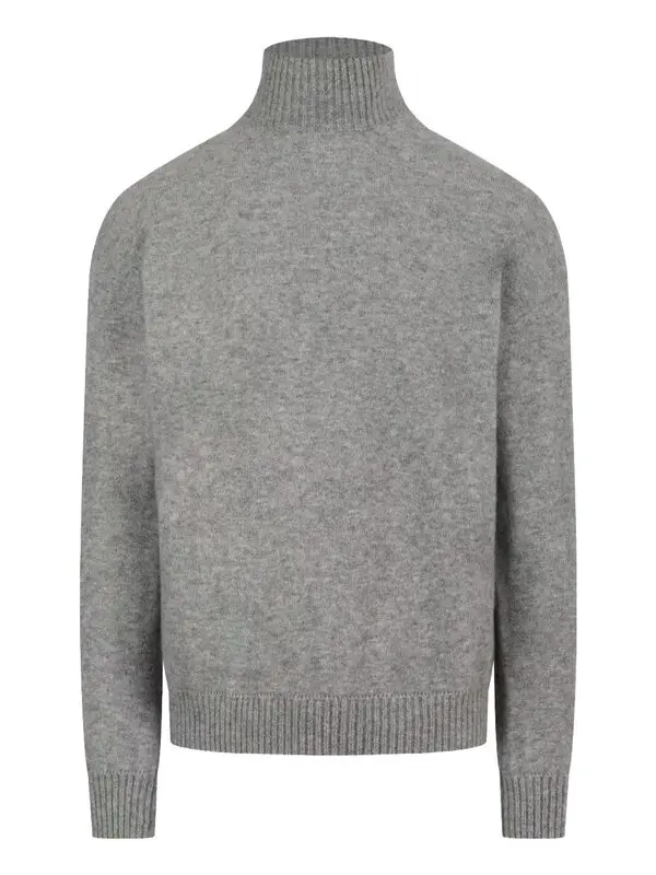 LANEUS High-neck Sweater - Grey