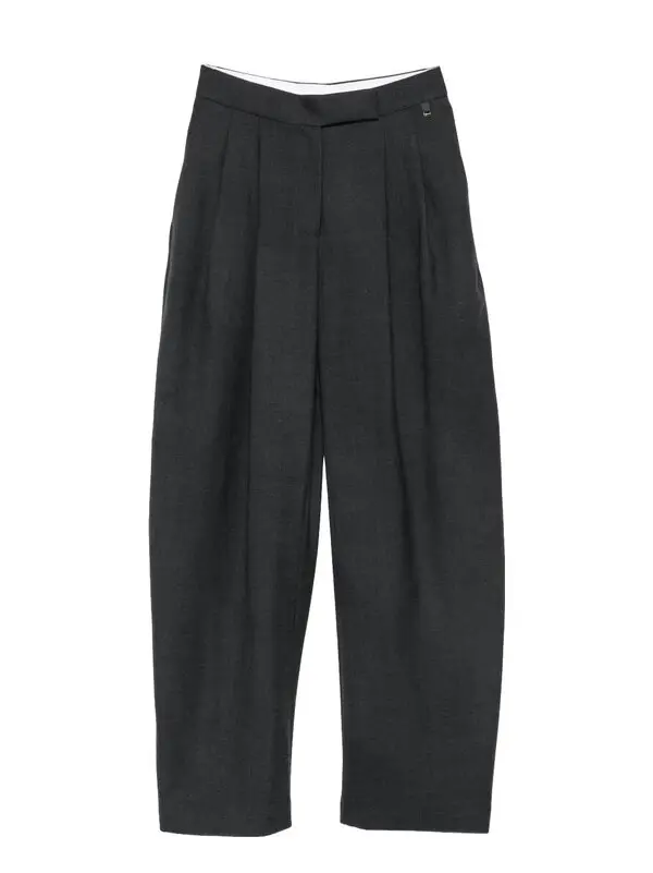 Herno Pleated Front Trousers - Grey