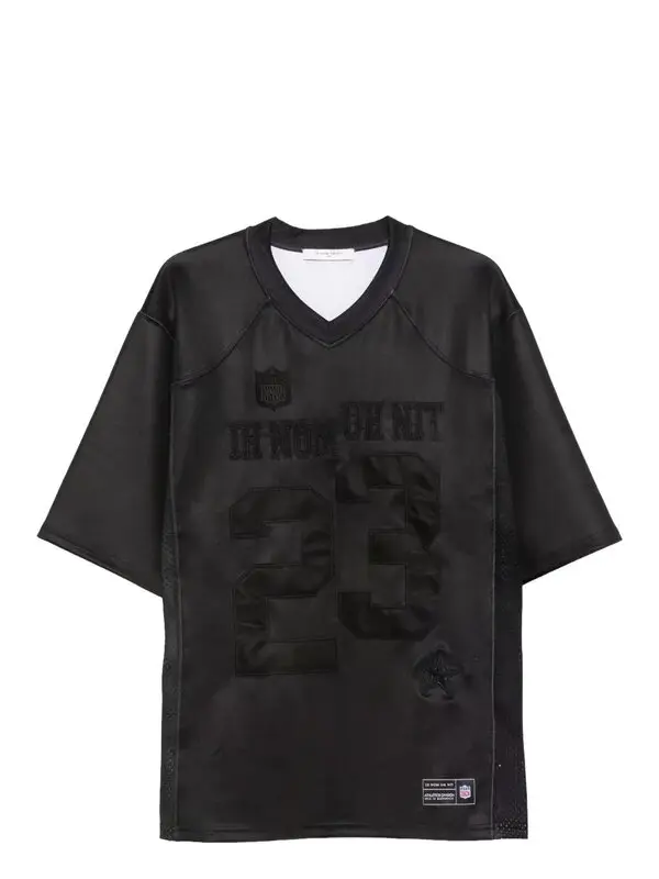 IH NOM UH NIT Number-patch T-shirt - Black