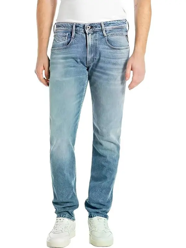 REPLAY Anbass Stitched Pocket Jeans - Blue