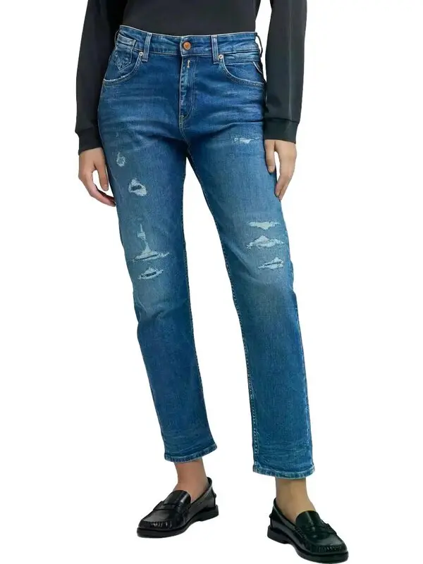REPLAY Marty Distressed Jeans - Blue
