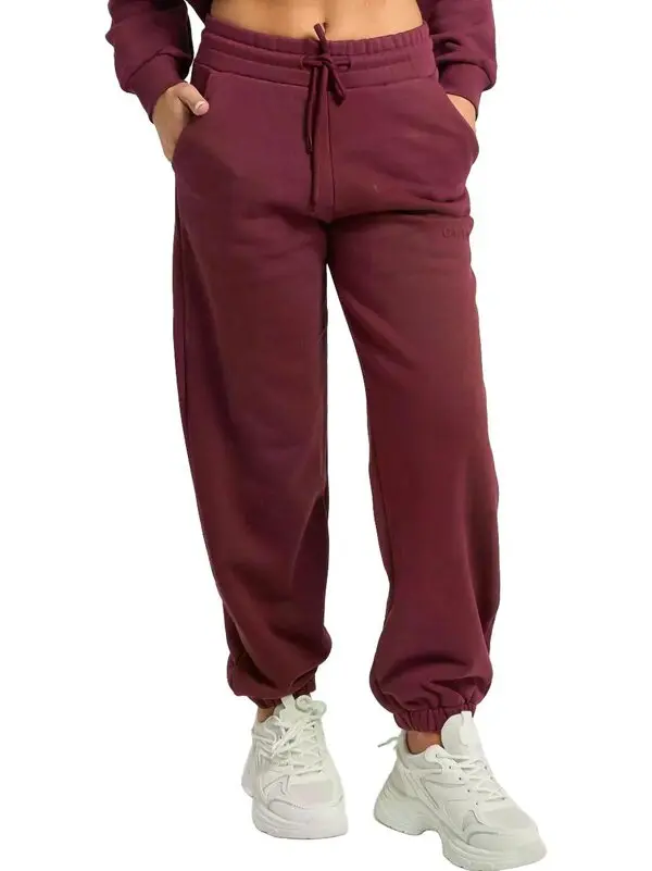GAELLE Drawstring Track Pants - Red