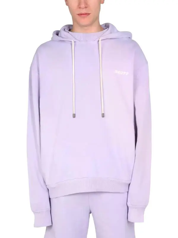MOUTY Logo-print Hoodie - Purple