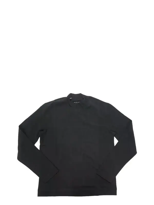 CIRCOLO 1901 High-neck Long Sleeve Top - Black