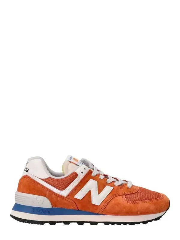 NEW BALANCE 574 Panelled Sneakers - Orange