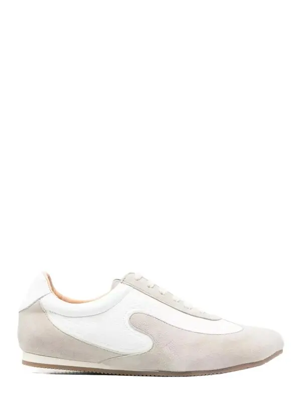 NICCOLO PASQUALETTI Obliqua Panelled Sneakers - Neutrals